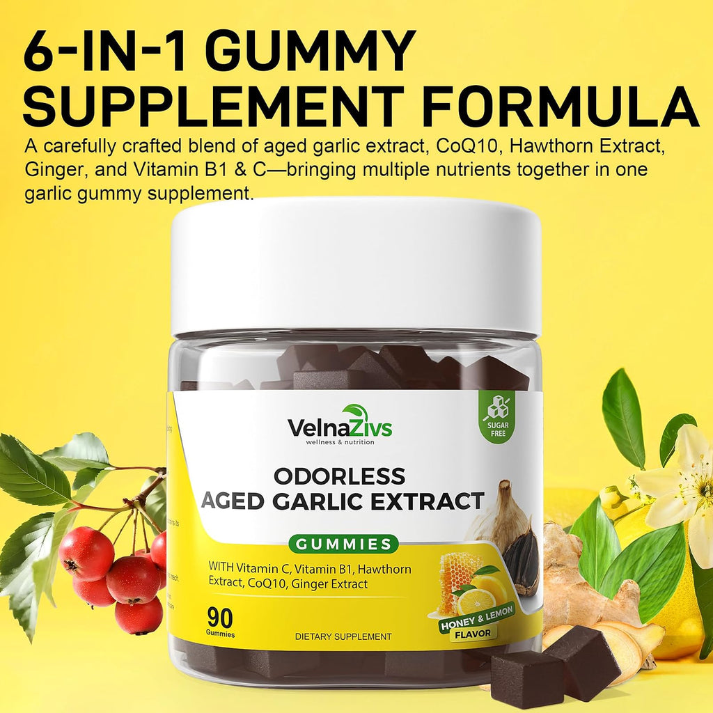 90 count garlic gummies for wellness