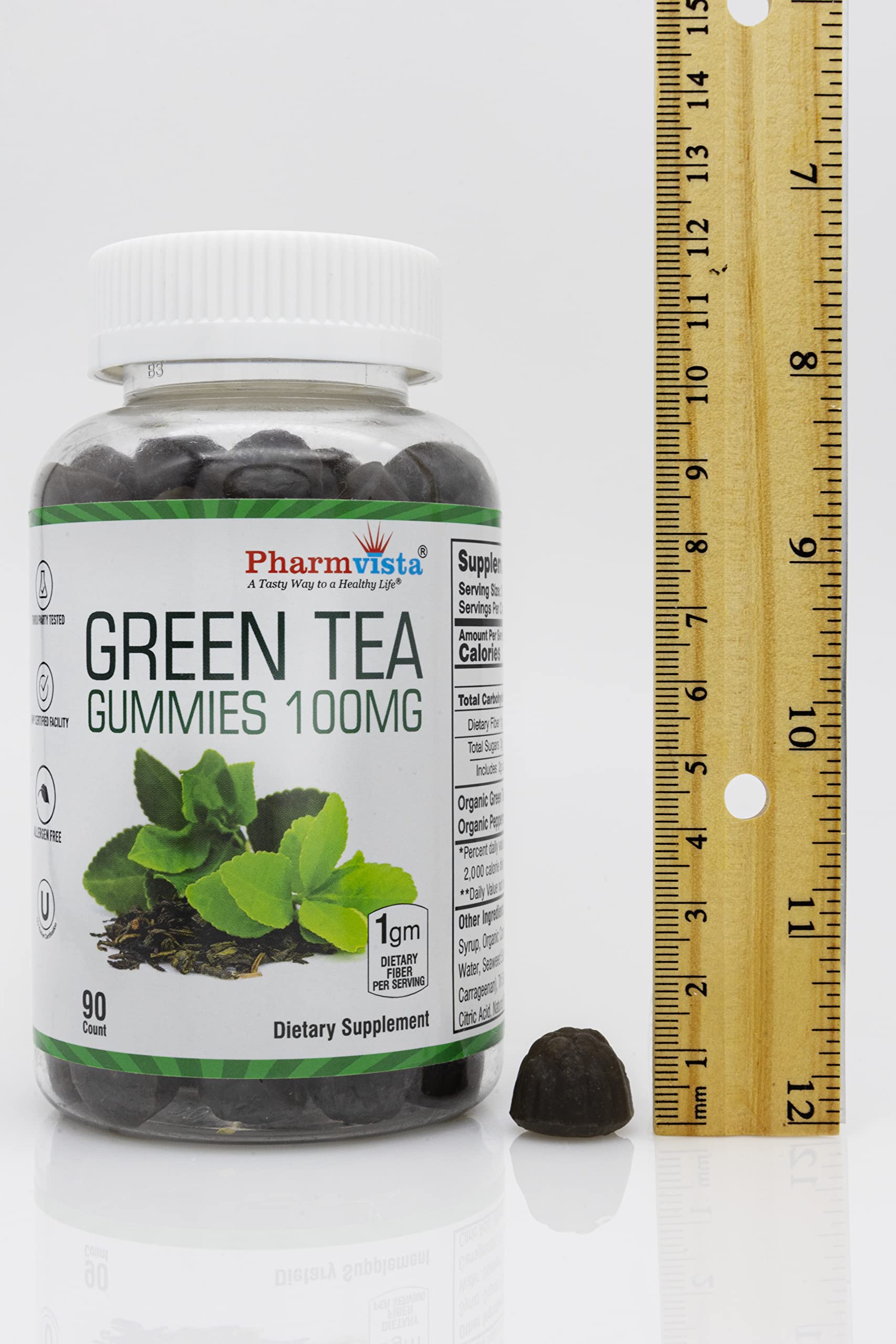 90 count green tea gummy pack