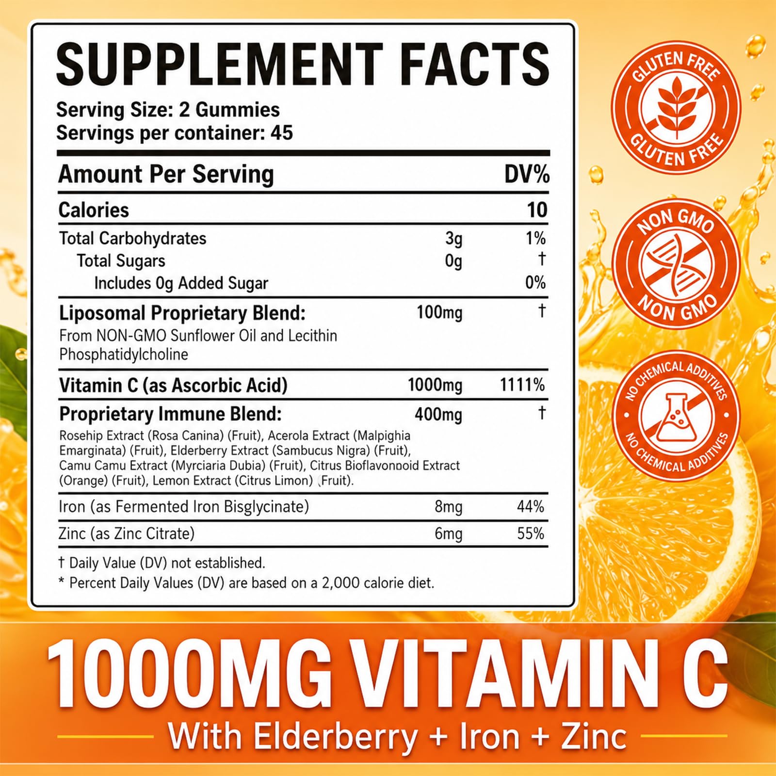 90 count gummy vitamin C bottle