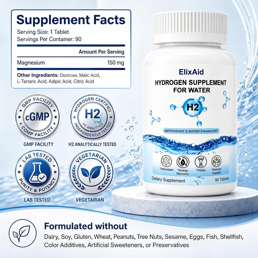 90 count hydrogen water tablets