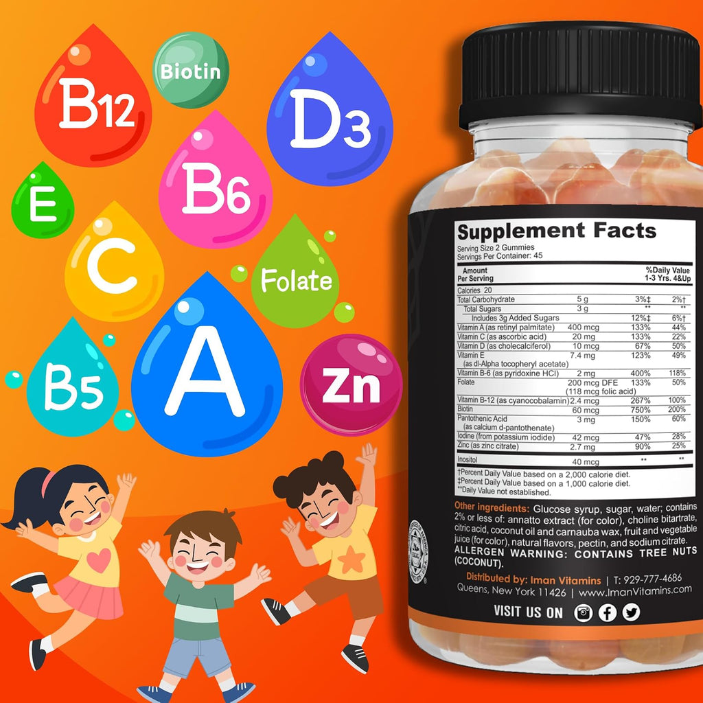 90 count kids multivitamin for immunity