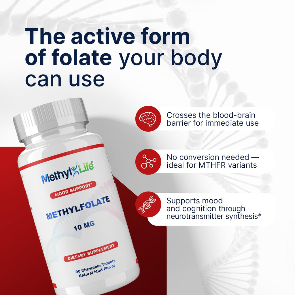 90 count L-Methylfolate for daily use