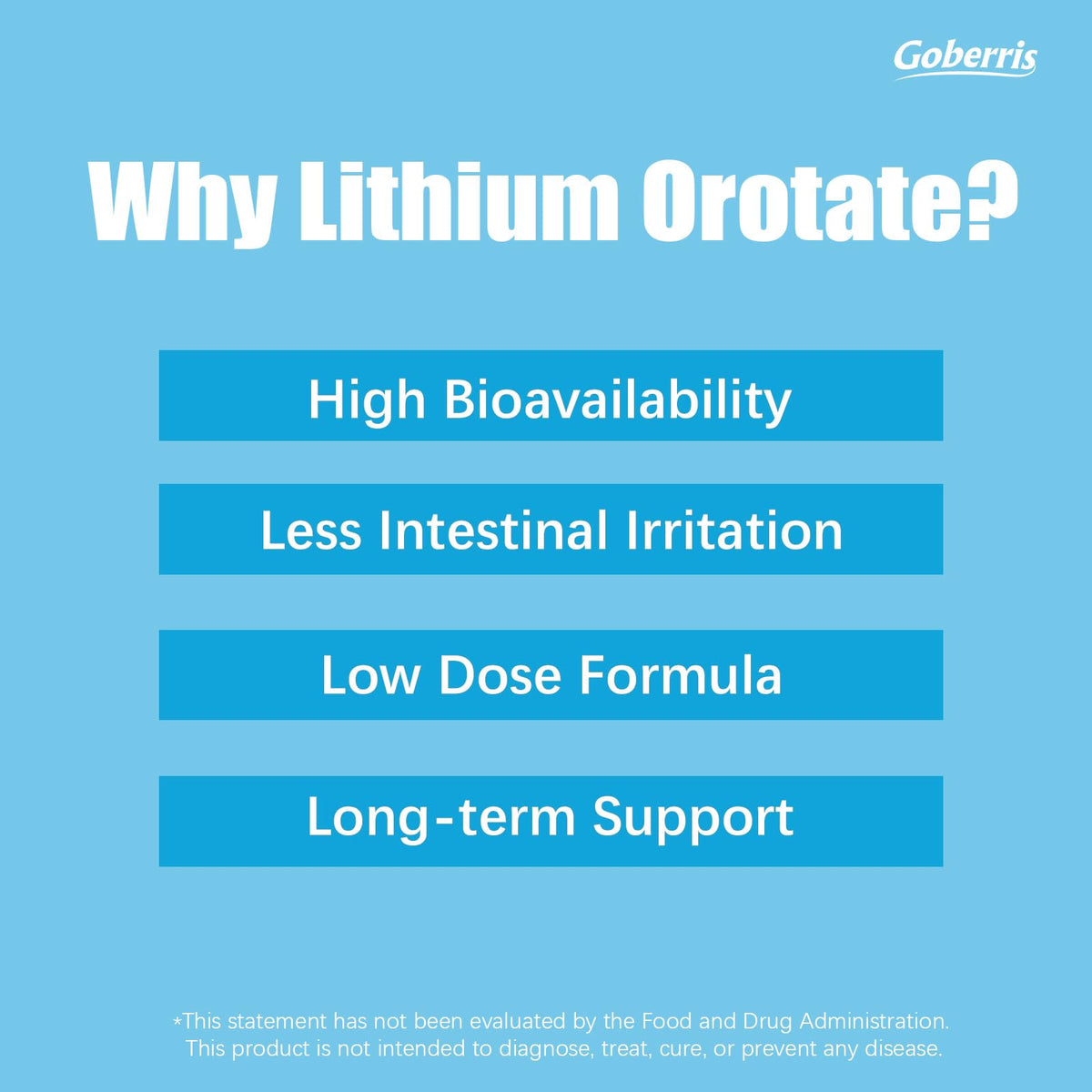 90 count Lithium Orotate gummy supplement