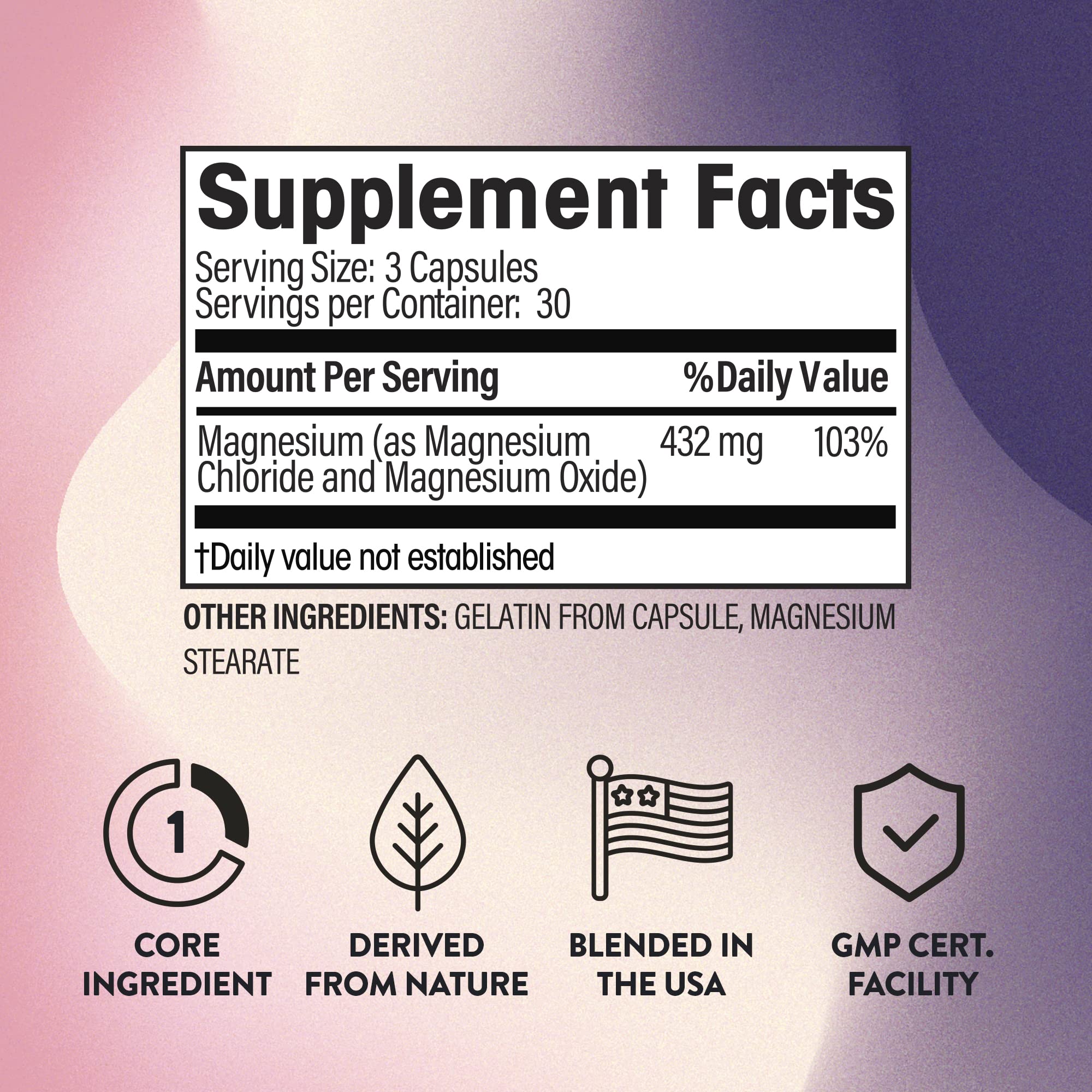 90 count magnesium for energy boost