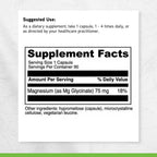 90 count magnesium glycinate bottle