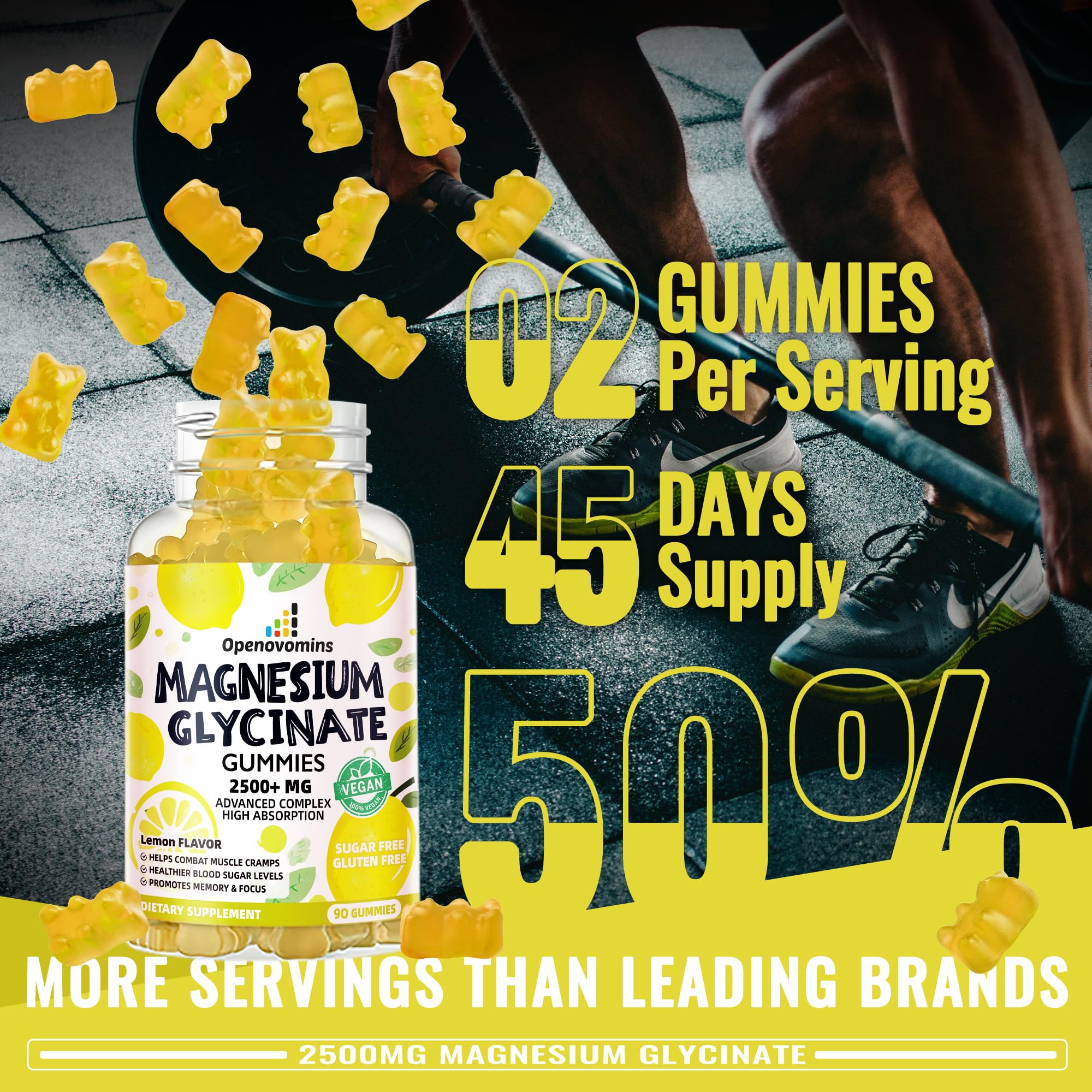 90 count magnesium glycinate bottle