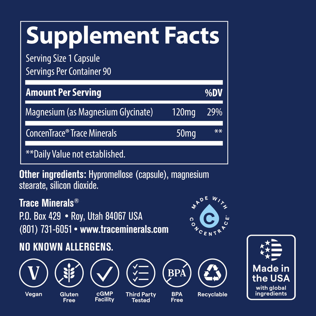 90 count magnesium glycinate capsules