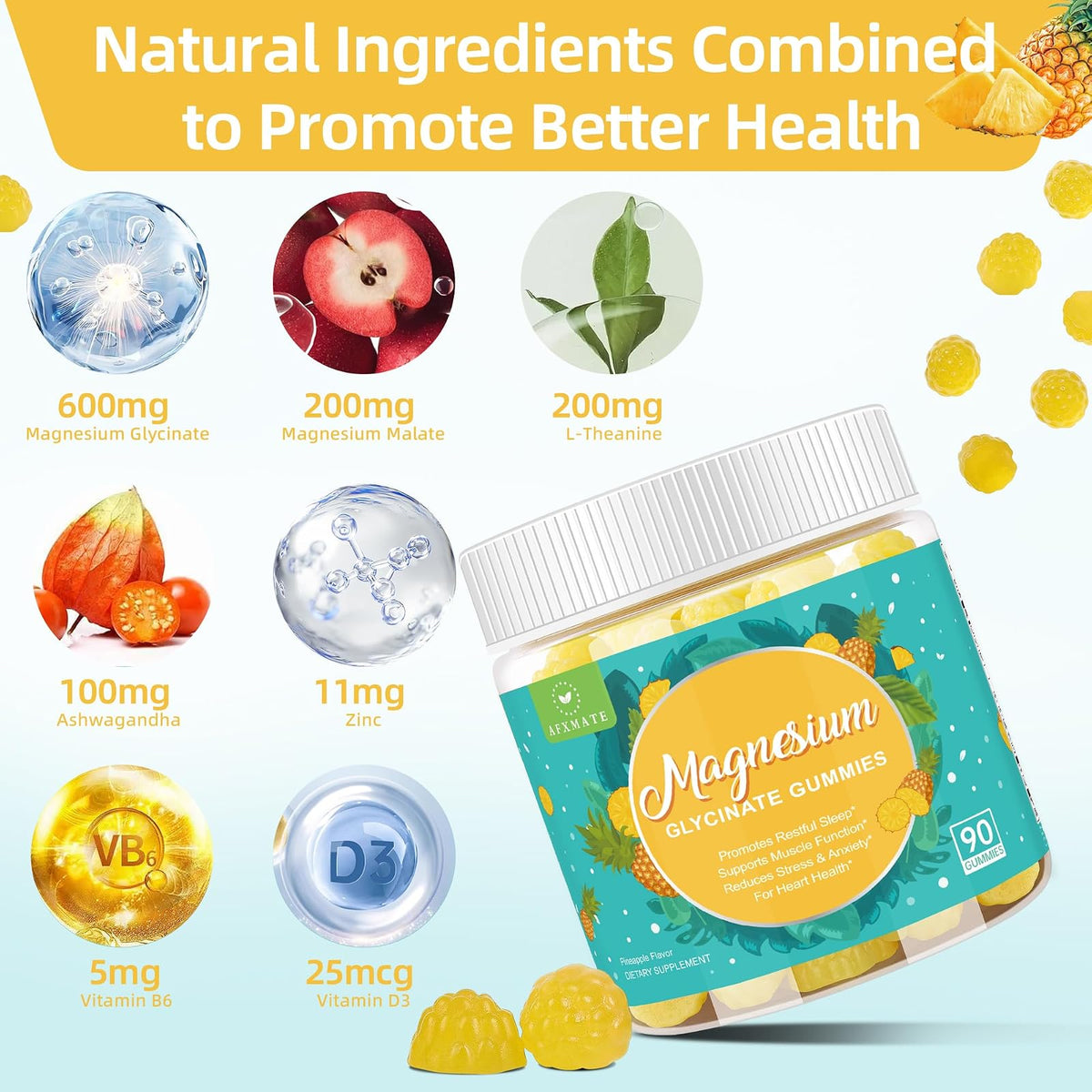 90 count magnesium glycinate for stress relief