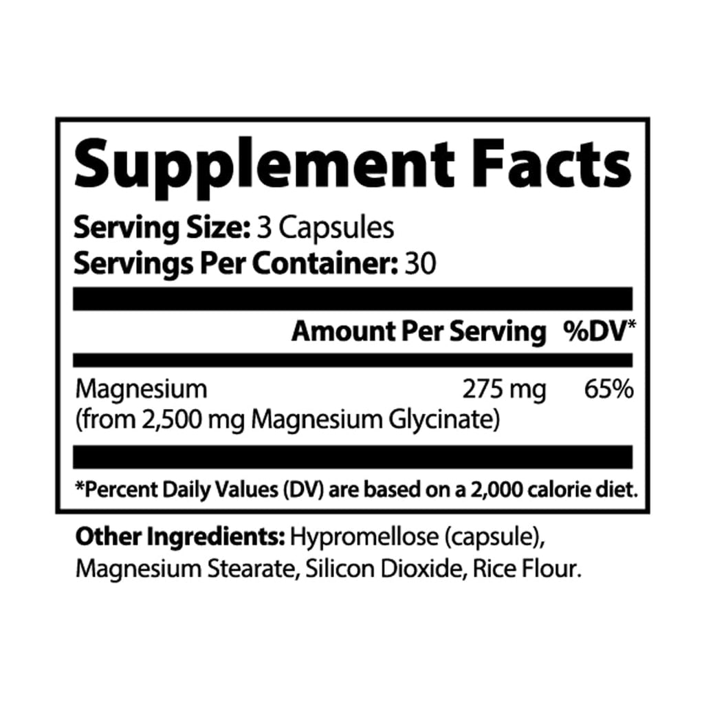 90 count magnesium glycinate for wellness