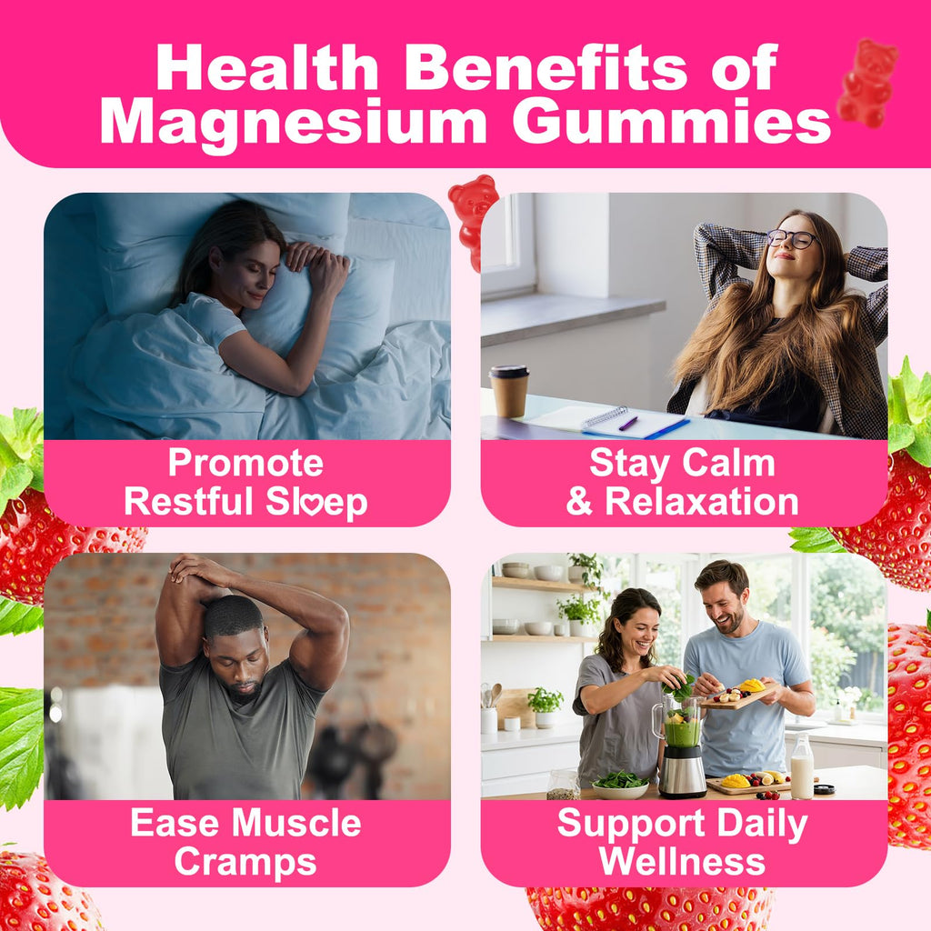 90 count magnesium gummies bottle