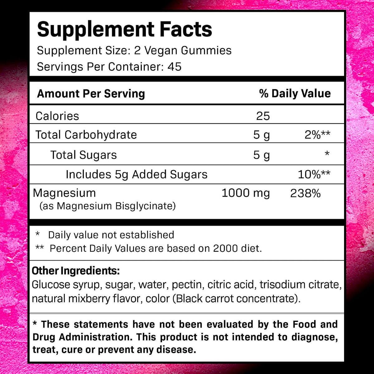 90 count magnesium gummies for stress relief