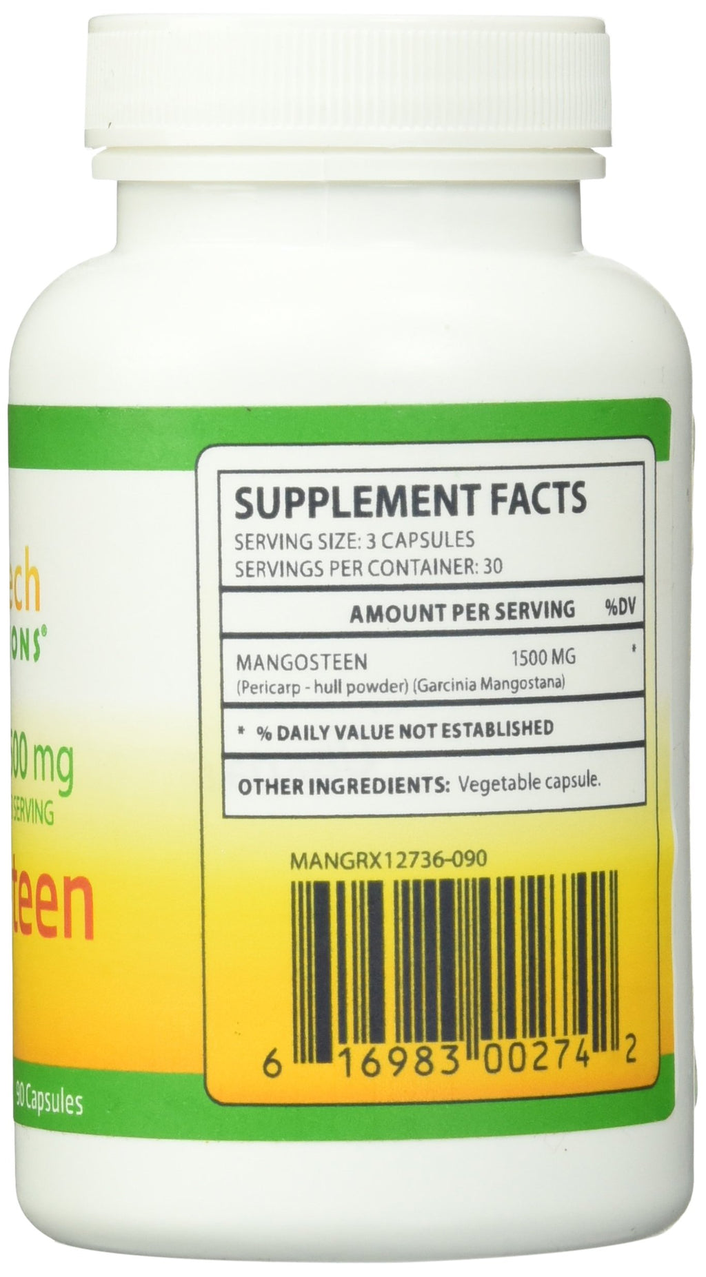 90 count mangosteen capsules pack