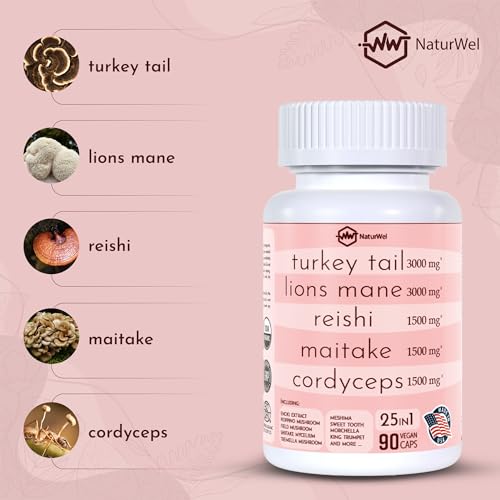 90 count mushroom capsules for convenience