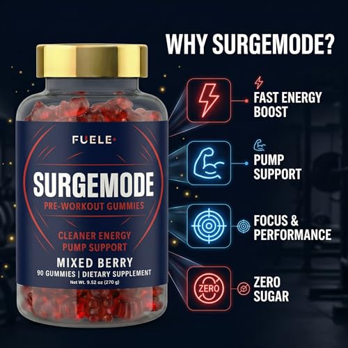 90 count pre workout gummies convenience