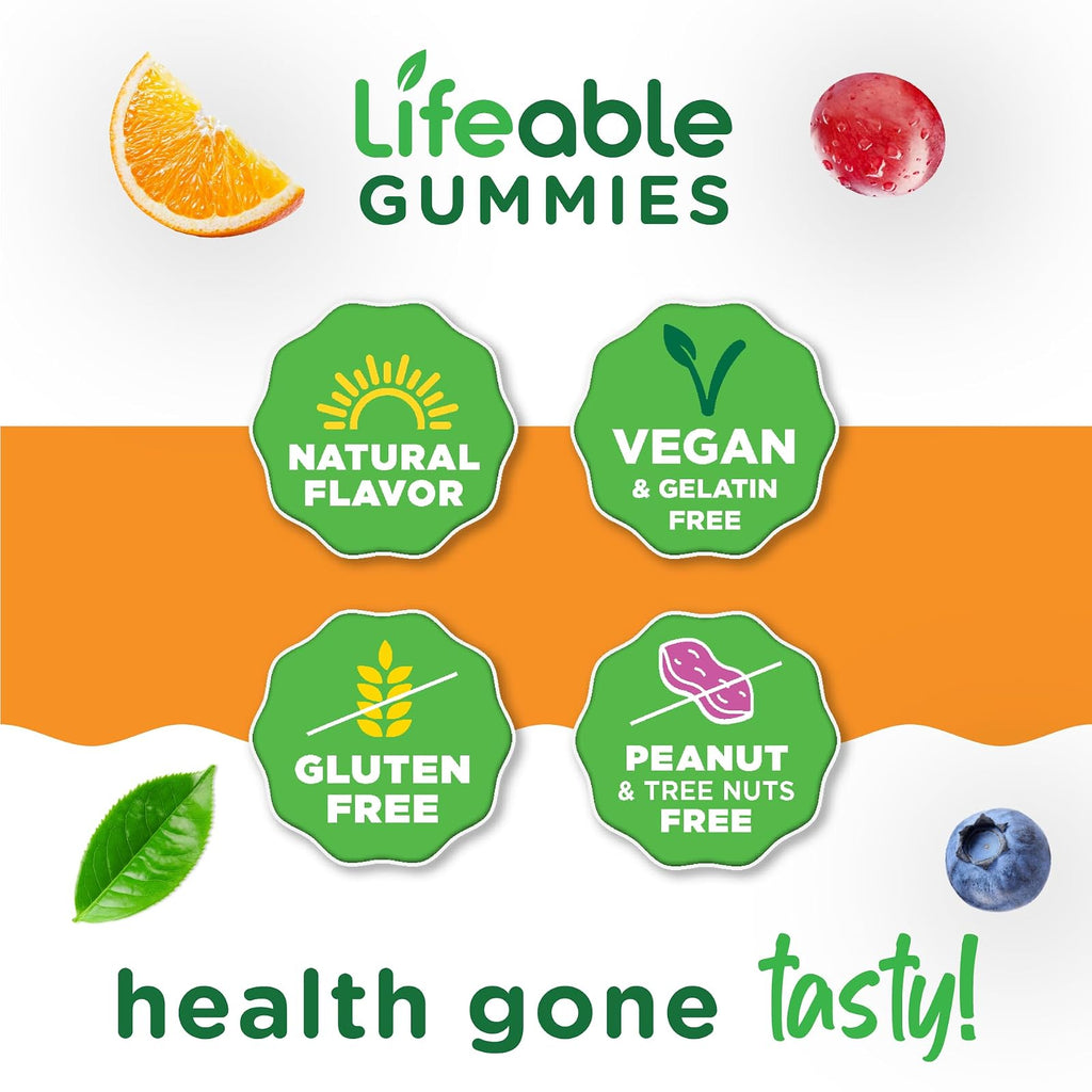 90 count probiotic gummies for families