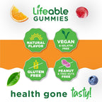 90 count probiotic gummies for families