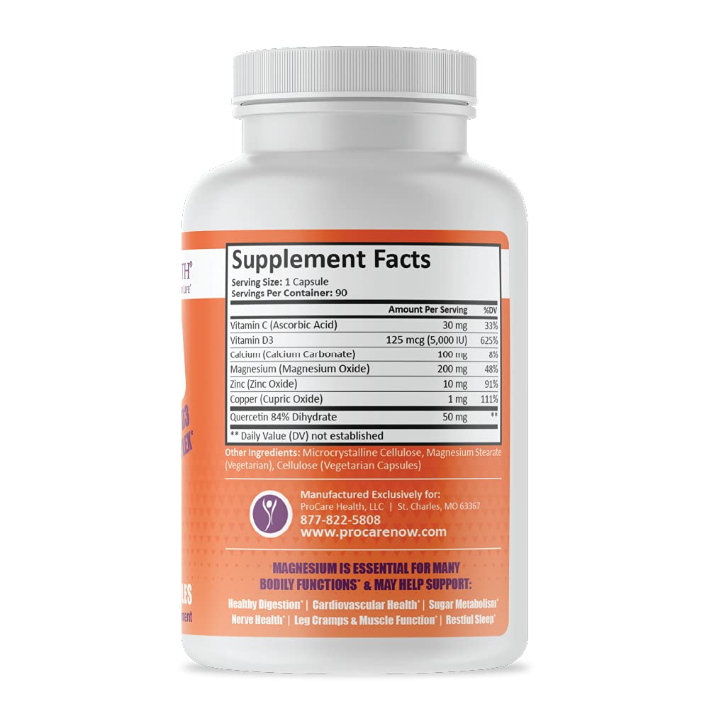 90 count ProCare Health magnesium capsules