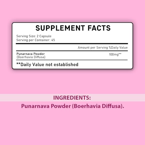 90 count punarnava tablets for health