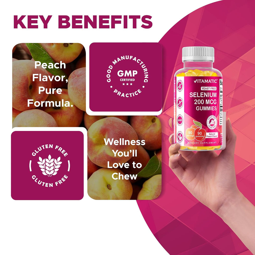 90 count selenium gummies for convenience