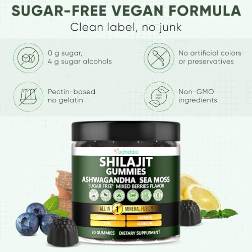 90 count Shilajit gummy jar
