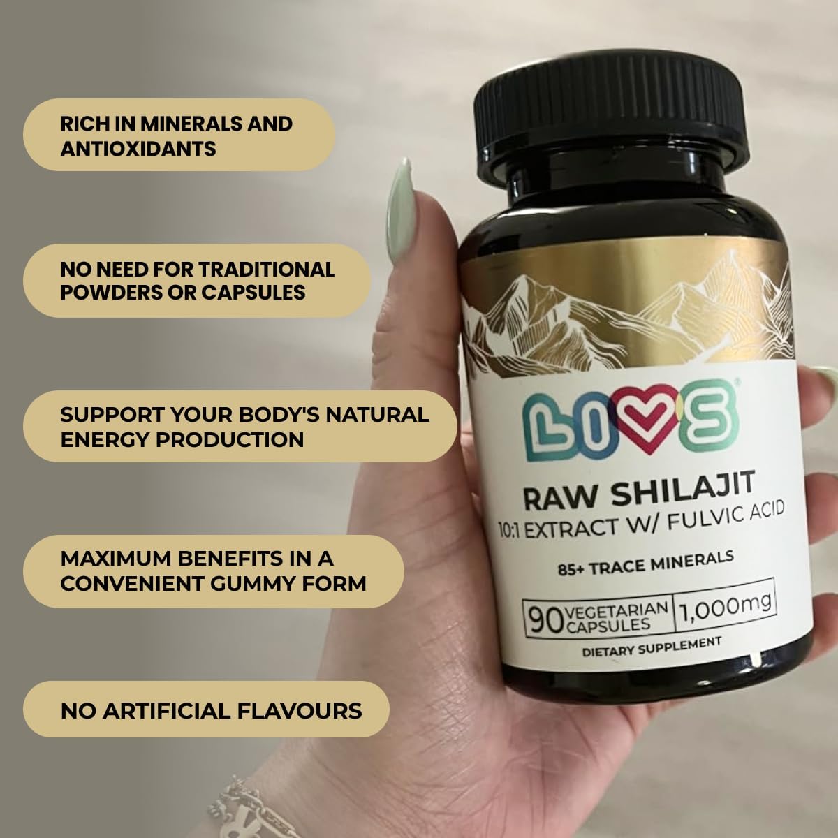 90 count shilajit supplement