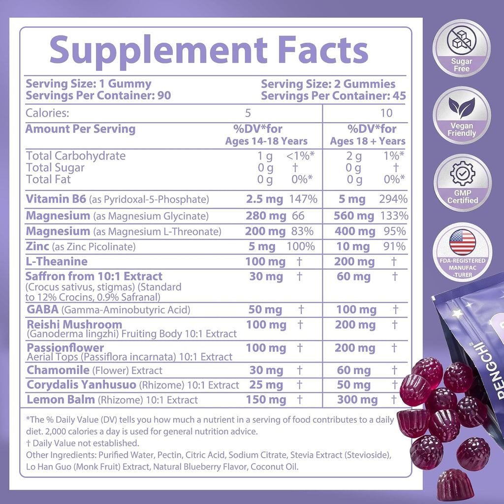 90 count sleep blend gummies