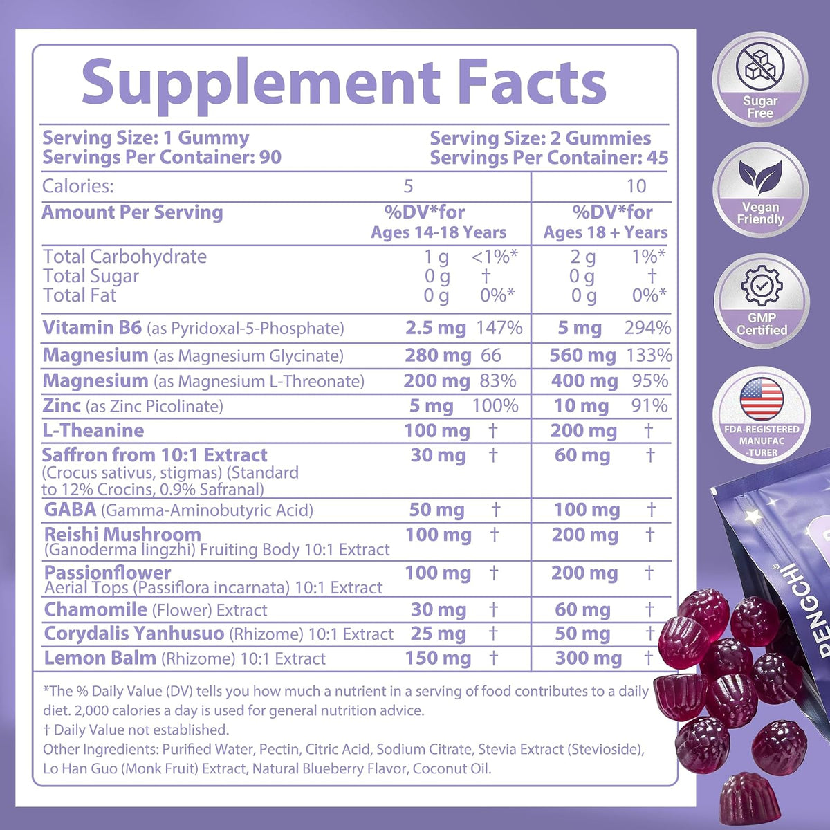 90 count sleep blend gummies