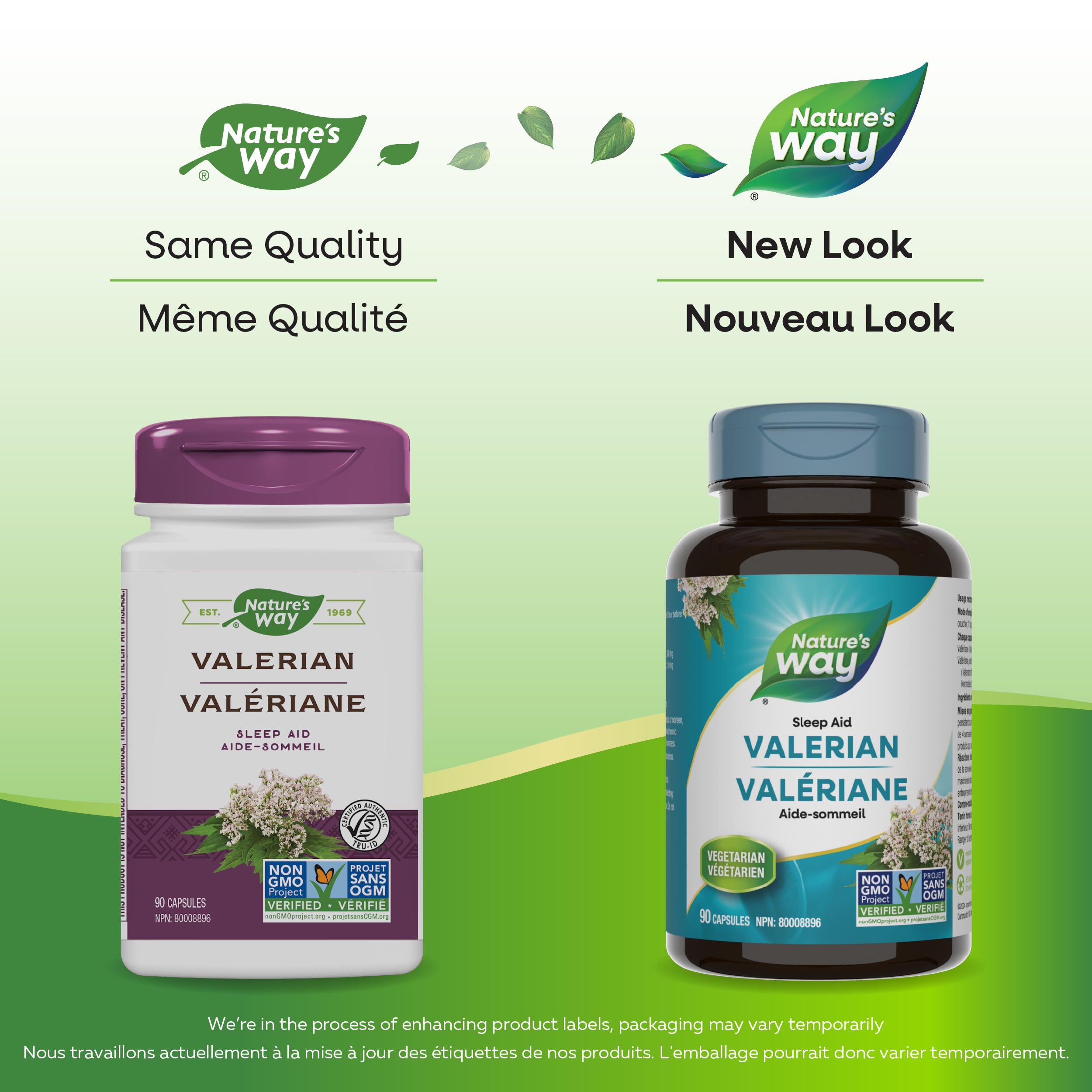 90 count valerian capsules for wellness