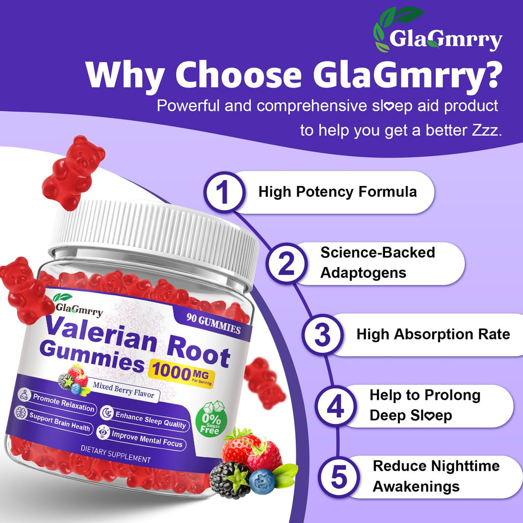 90 count valerian root sleep gummies