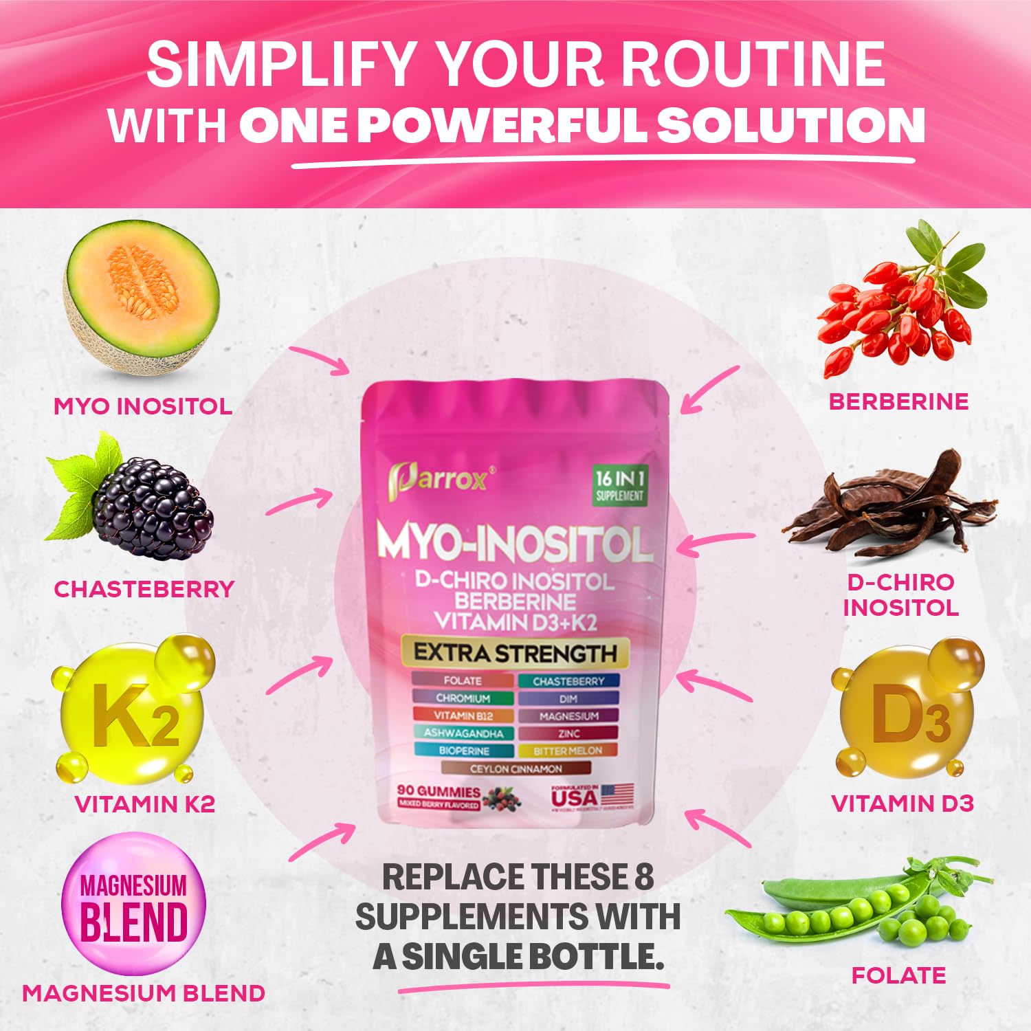 90 count vitamin B complex gummies