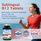 90 count vitamin B12 tablets for vitality
