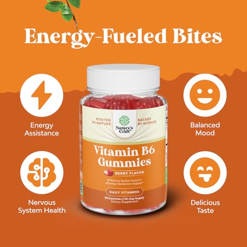90 count Vitamin B6 gummy jar