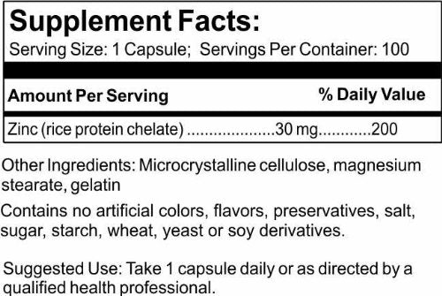 90 count Zinc supplement for wellness