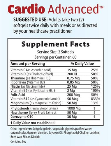 90 day supply of Cardio Advanced vitamins
