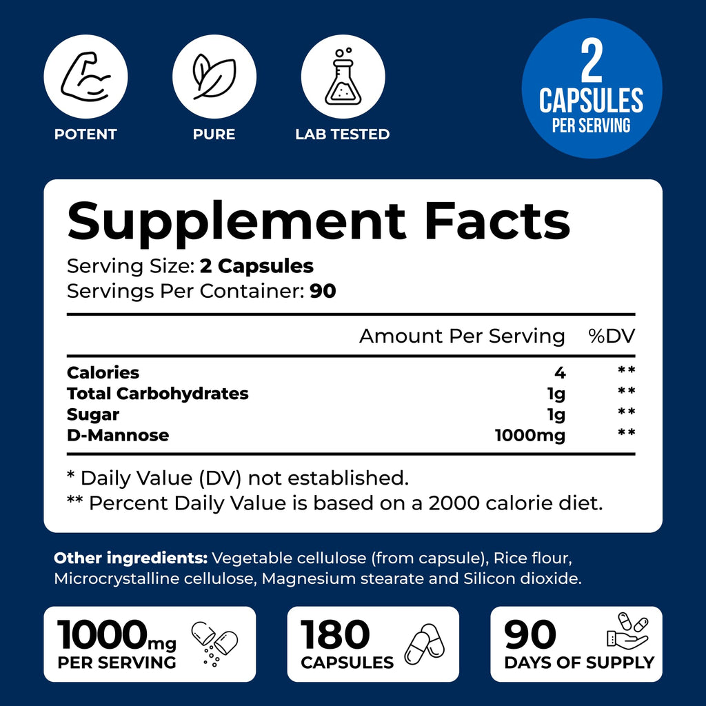 90 day supply of D-Mannose