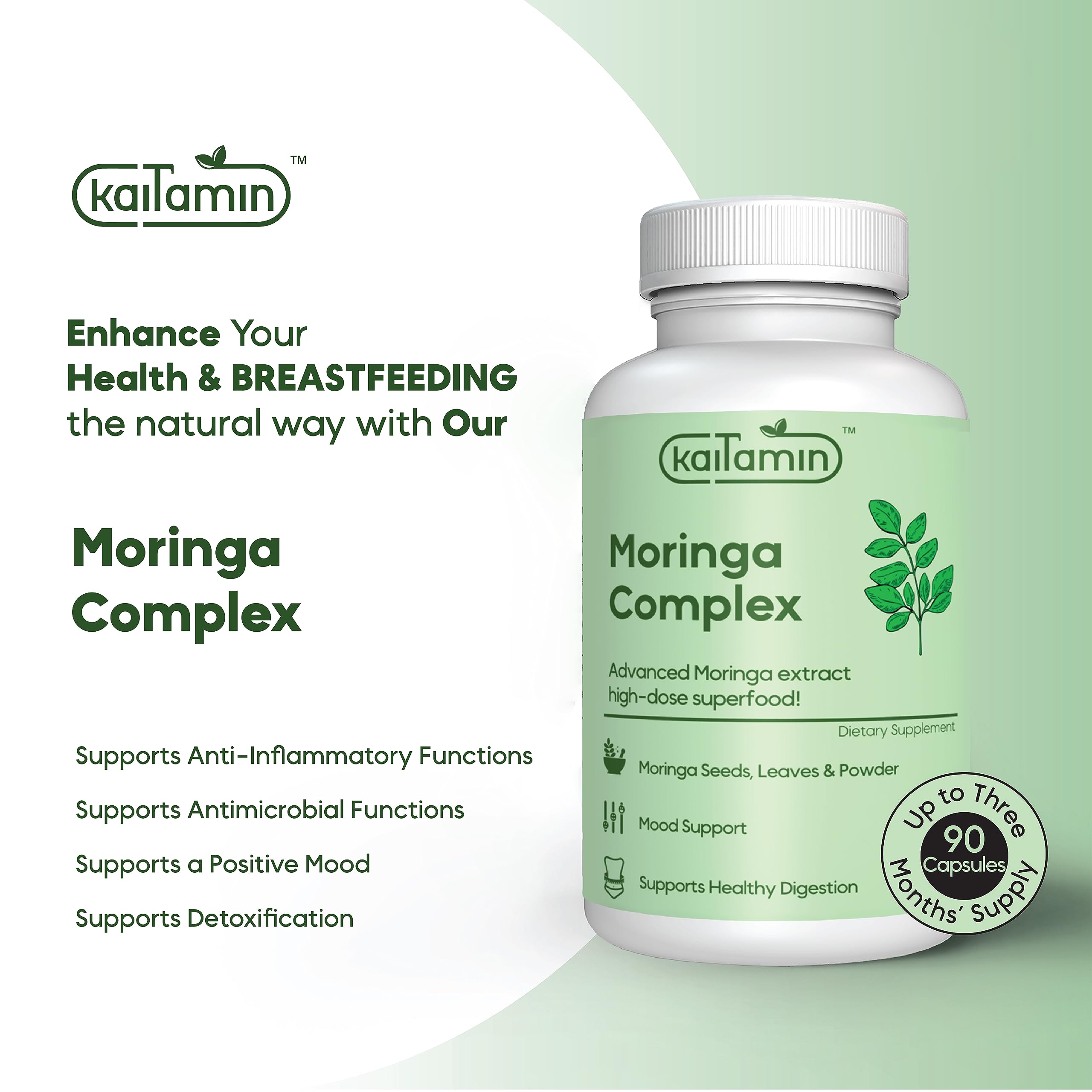 90-day supply of Moringa capsules
