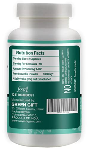 90 days supply of Boswellia