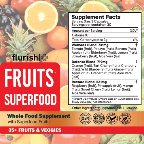 90 fruit and veggie capsules for wellness