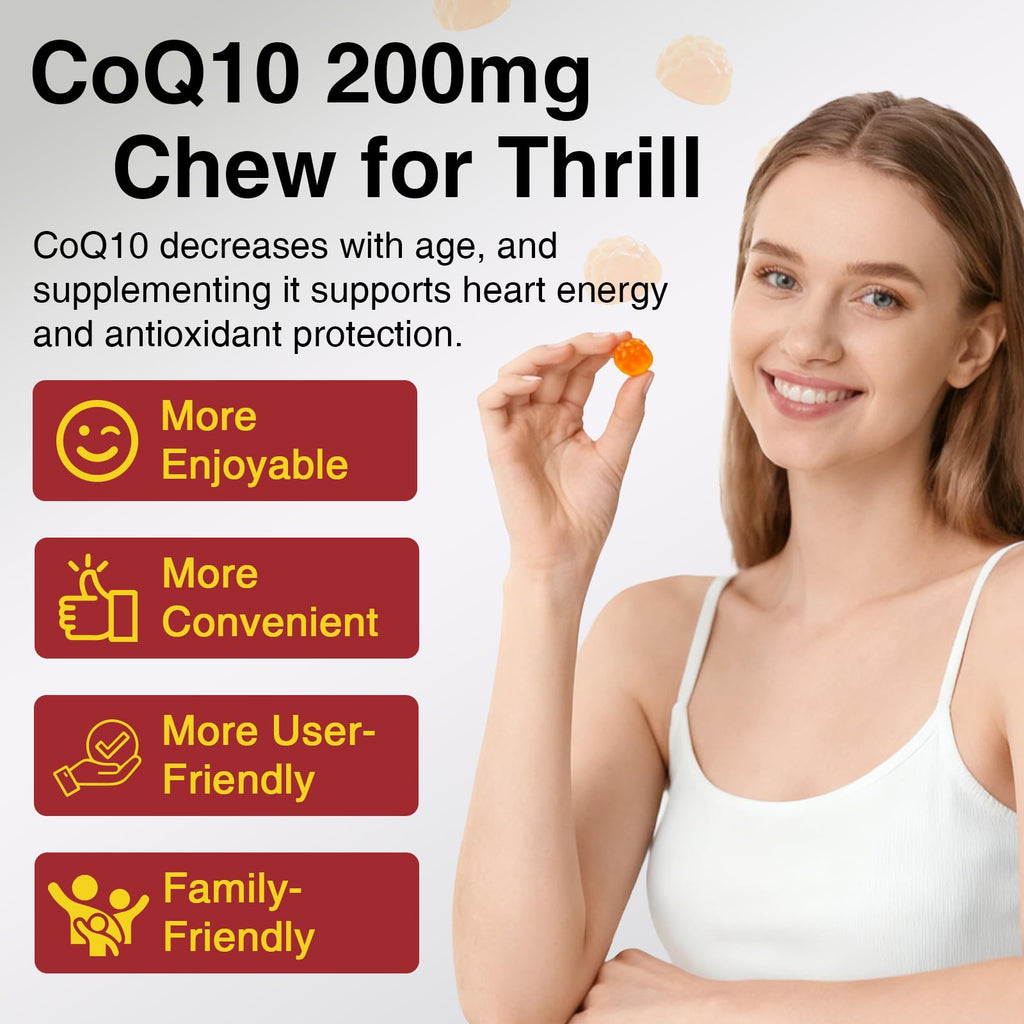 90 gummies of CoQ10 ubiquinol