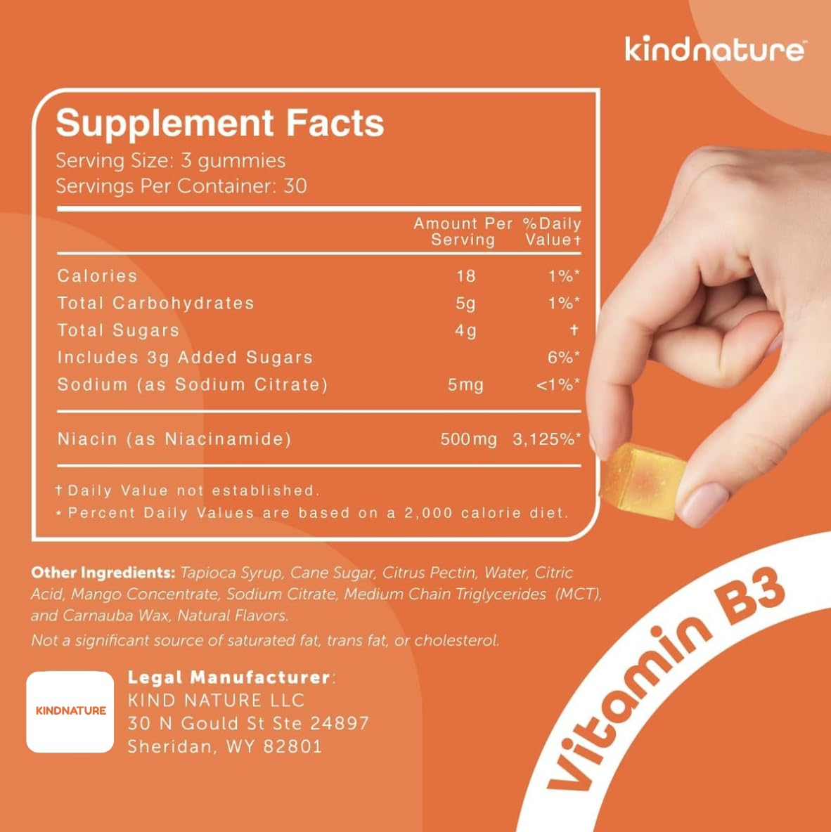 90 gummies vitamin b3 for daily use