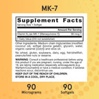 90 mcg vitamin K2 MK7 dosage