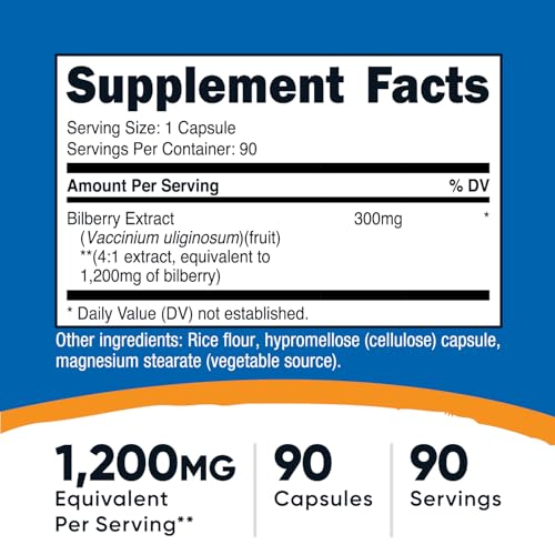 90 servings of bilberry extract