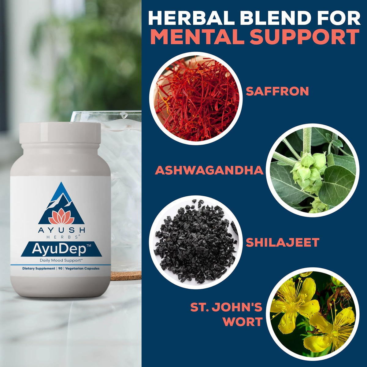 90 servings of calming Ashwagandha