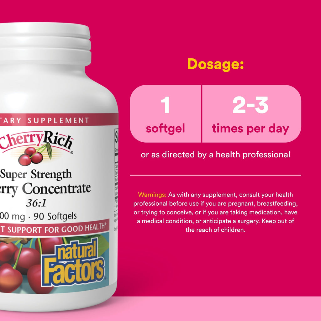 90 servings of cherry concentrate
