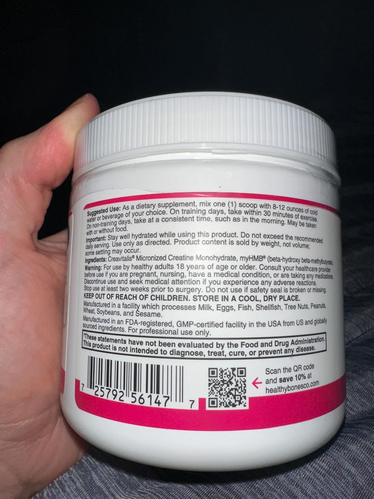 90 servings of creatine for long-lasting energy