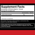 90 servings of creatine monohydrate