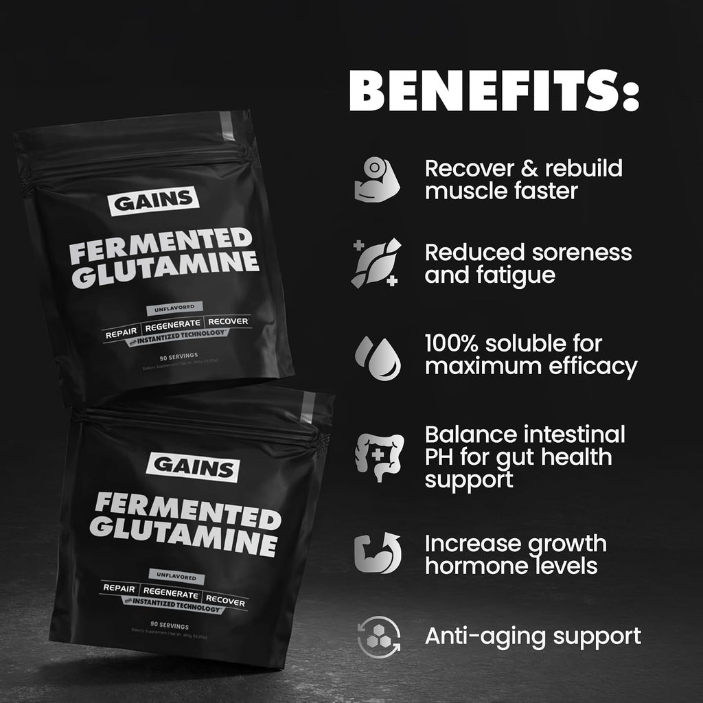90 servings of pure l-glutamine
