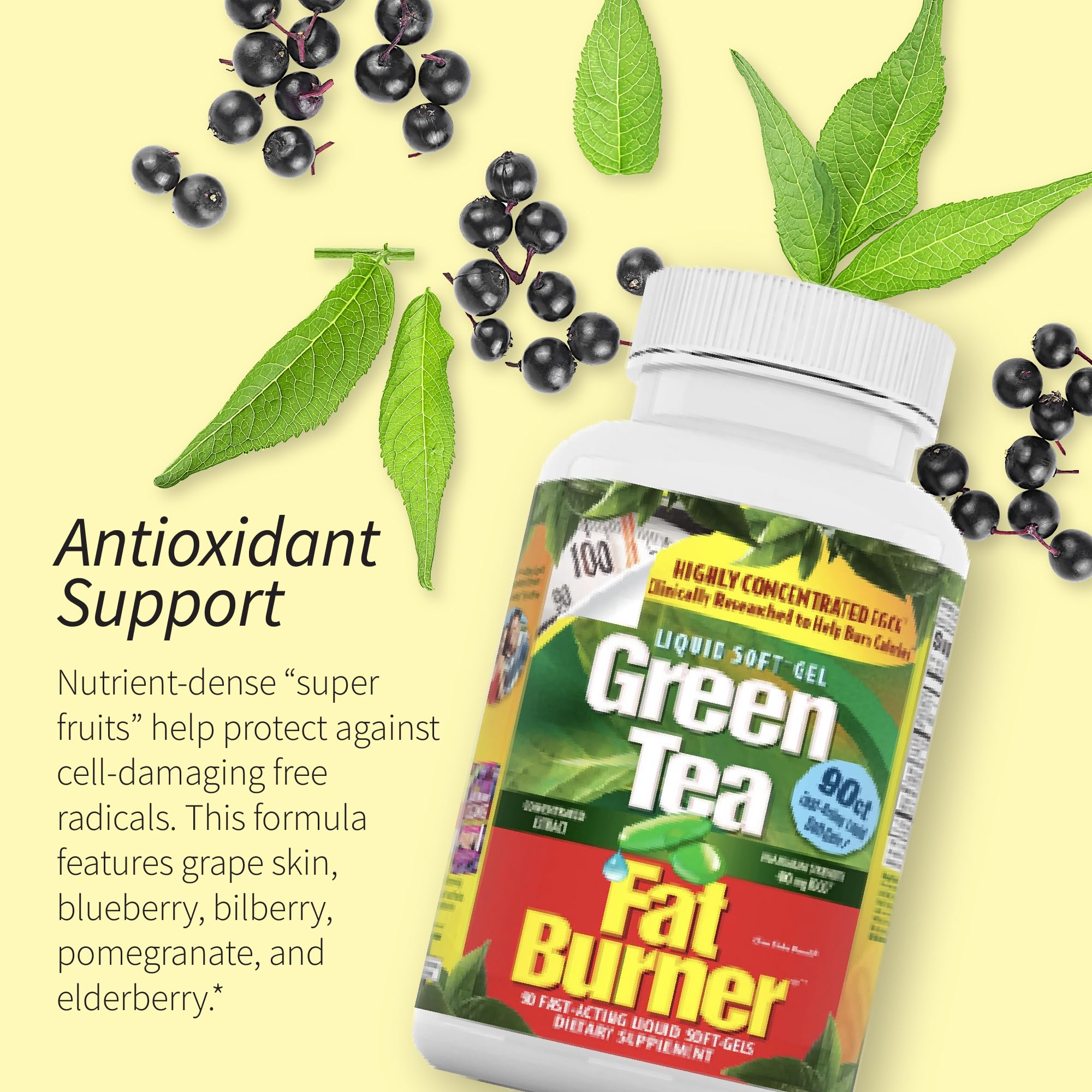 90 soft-gels green tea formula