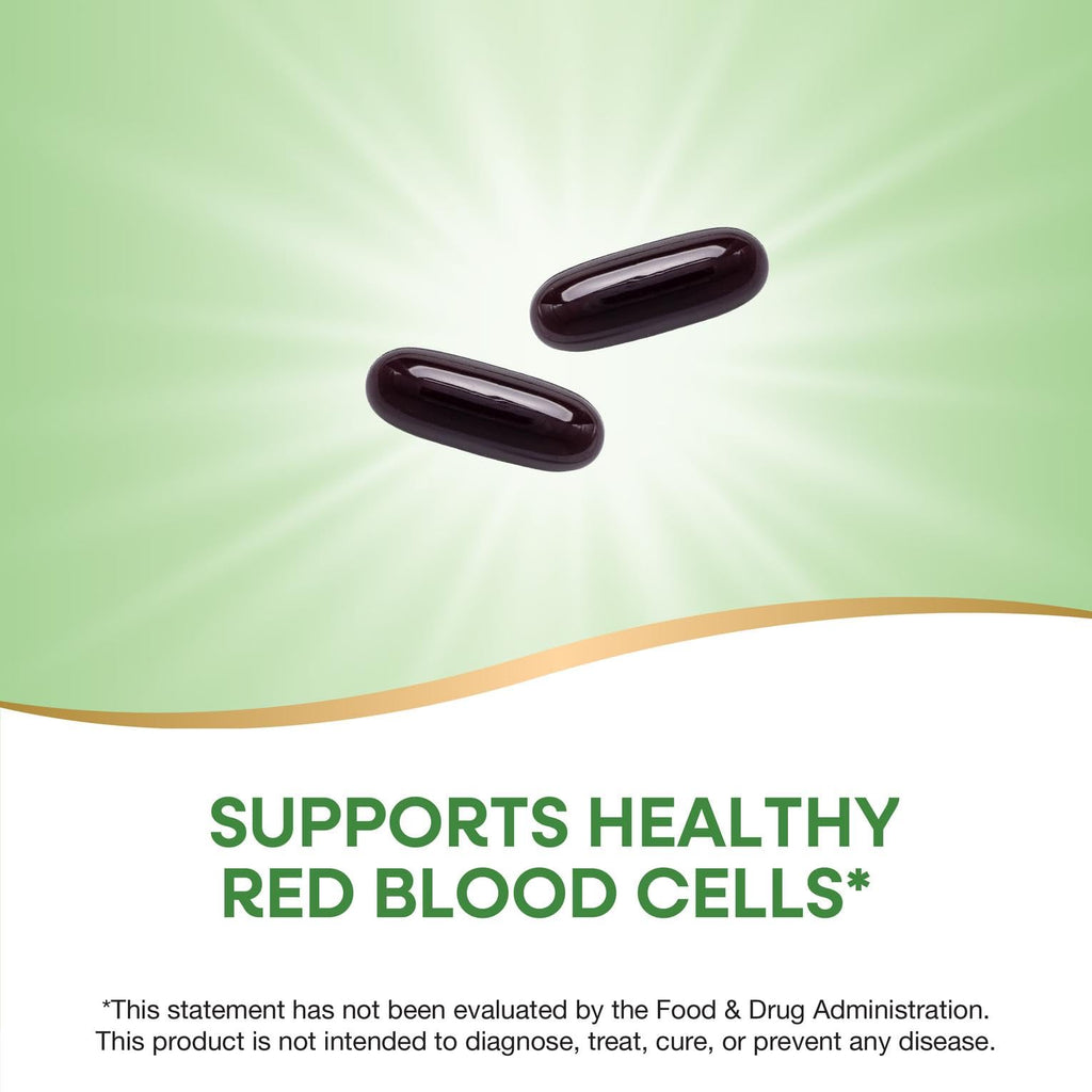 90 softgels for daily iron intake