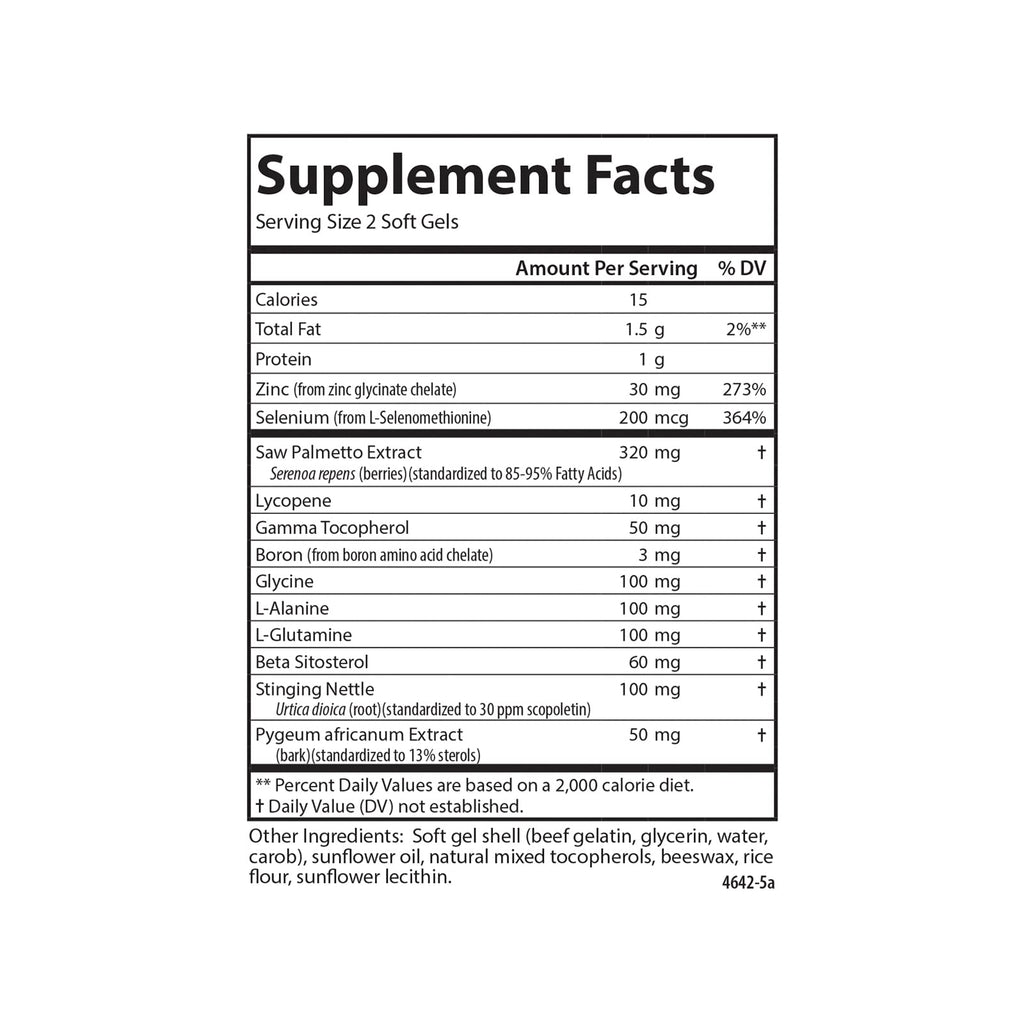 90 softgels for daily prostate care